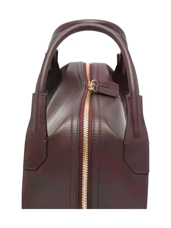 Victoria Beckham Plié Leather Tote Bag - Red