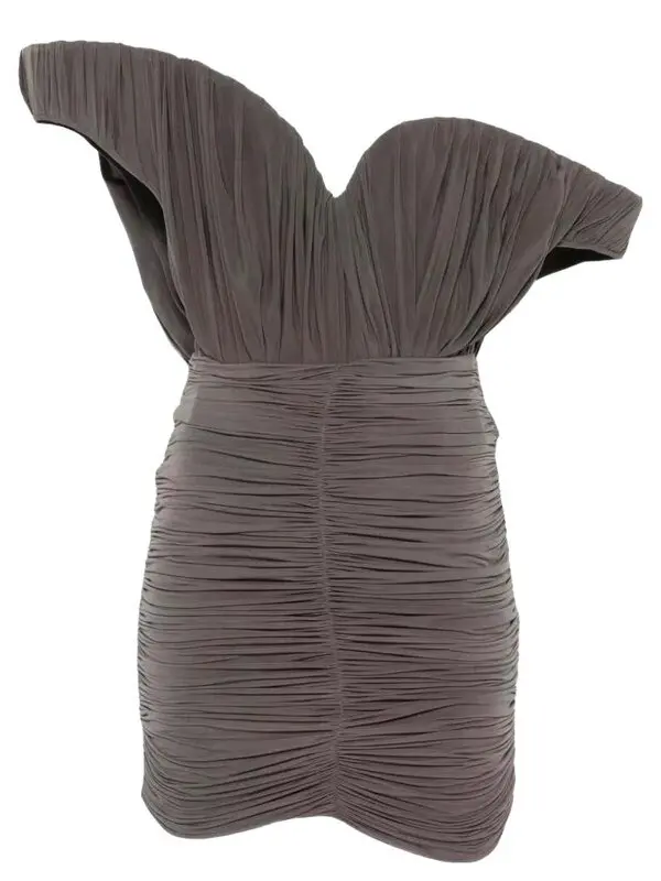 Magda Butrym Ruched Mini Dress - Grey
