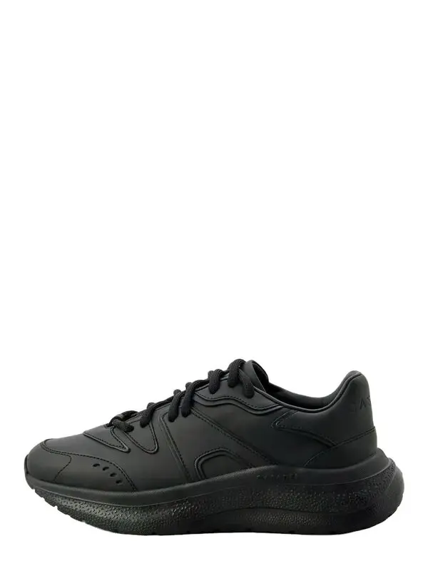 Casadei Raised Sole Lace-up Sneakers - Black