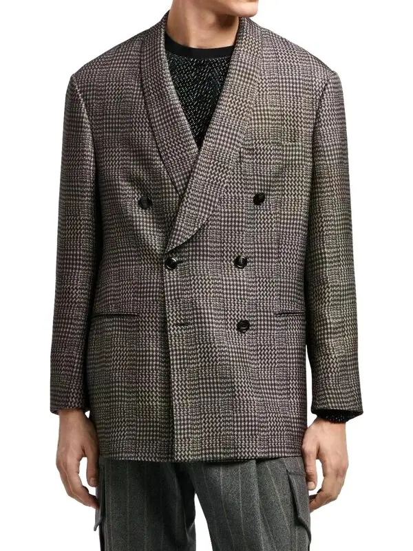 Giorgio Armani Double-breasted Coat - Brown