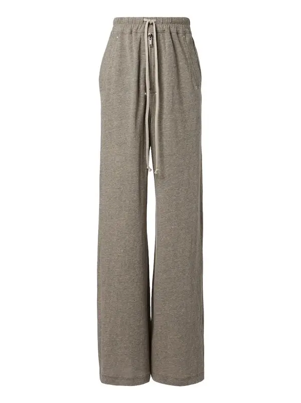 Rick Owens Cotton-blend Jersey Sweatpants - Grey