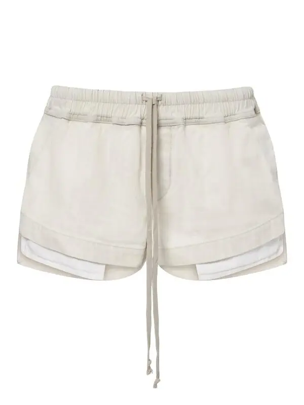 Rick Owens Cotton Jersey Shorts - Grey