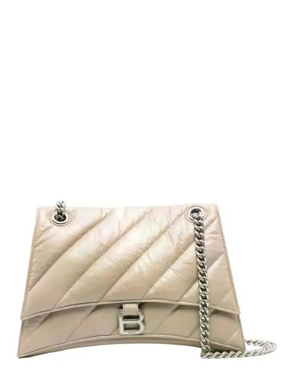 Balenciaga Medium Crush Shoulder Bag - Neutrals