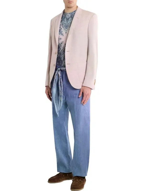 Etro Pressed-crease Straight-leg Jeans - Blue