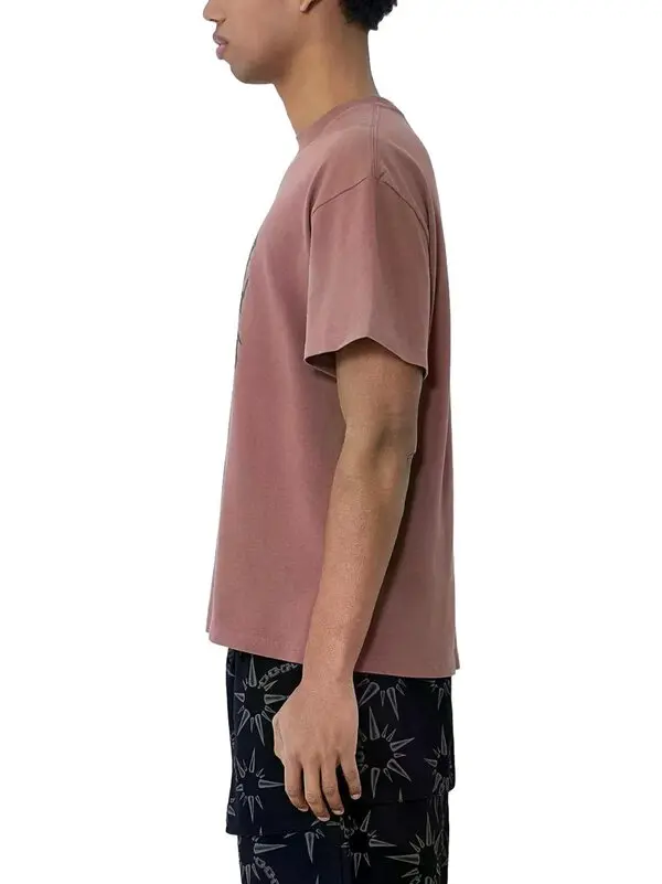 BRAIN DEAD Graphic-print Crew-neck T-shirt - Brown
