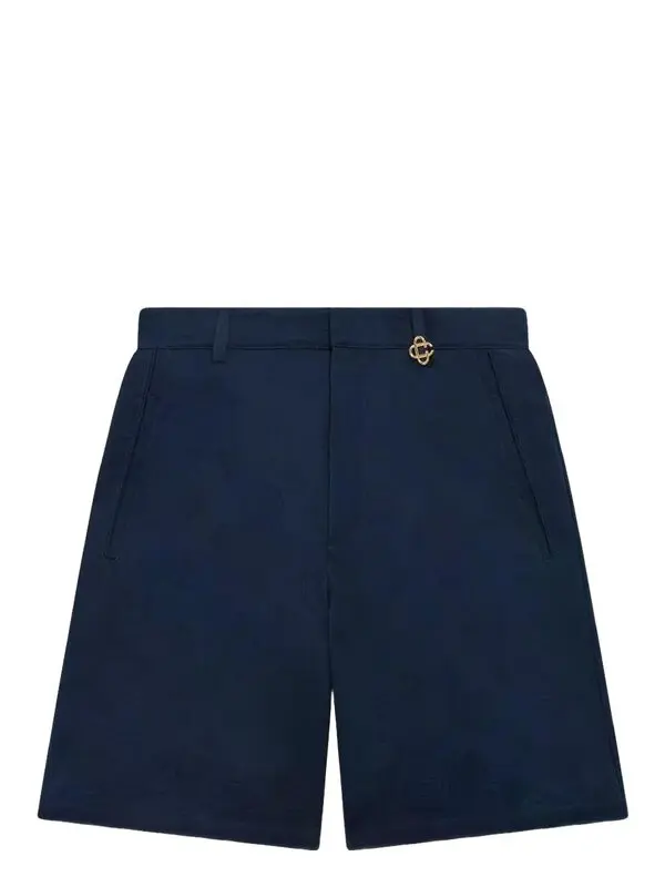 Casablanca Navy Logo Pattern Shorts - Grey
