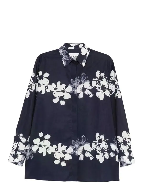 Iceberg Floral Print Shirt - Blue