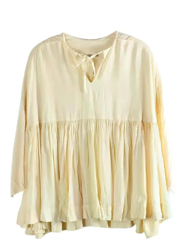 CASEY CASEY Tie-neck Blouse - Neutrals