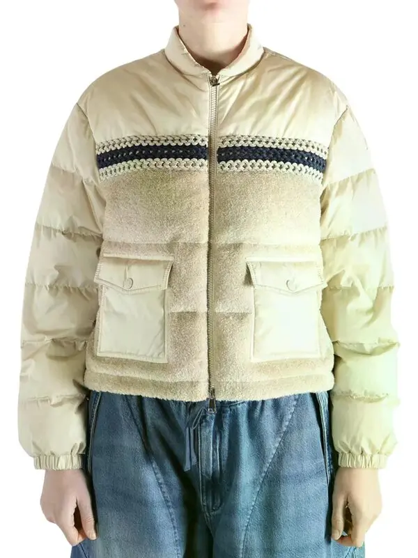 Moncler Padded Panelled Jacket - Neutrals