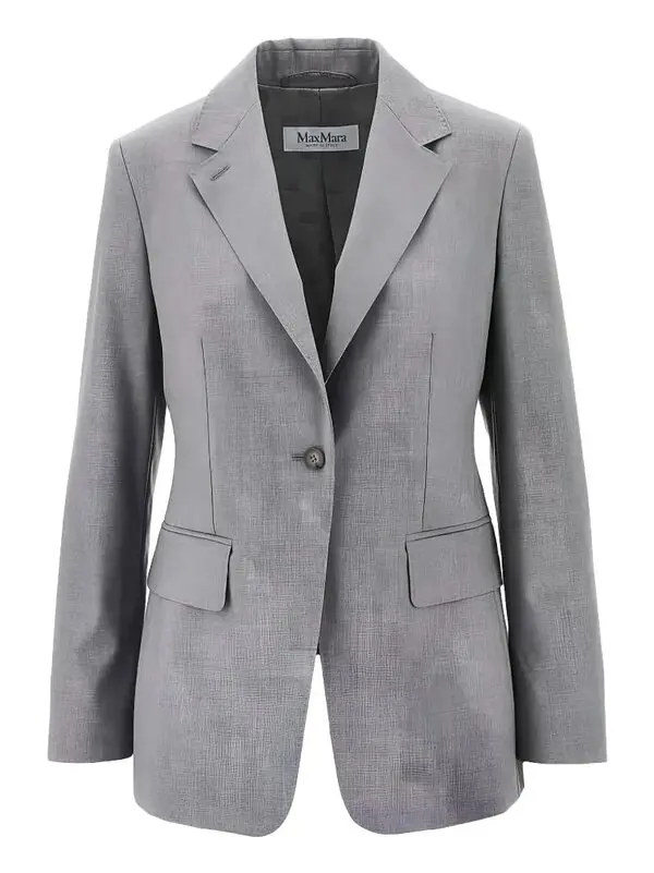 Max Mara Notched Blazer - Grey