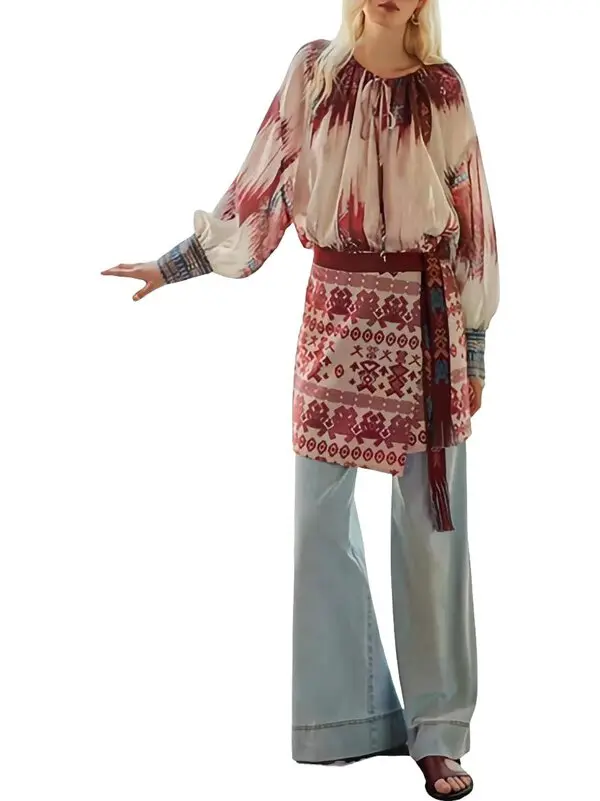 Devotion Aria Patterned Blouse - Neutrals