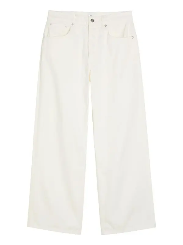 ANINE BING Manon Wide-leg Jeans - Ecru