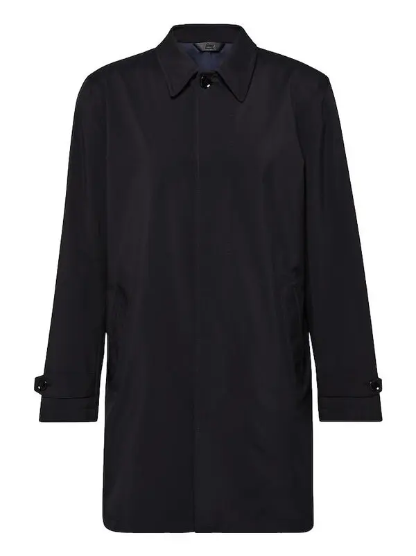 Brioni Technical Car Coat - Blue