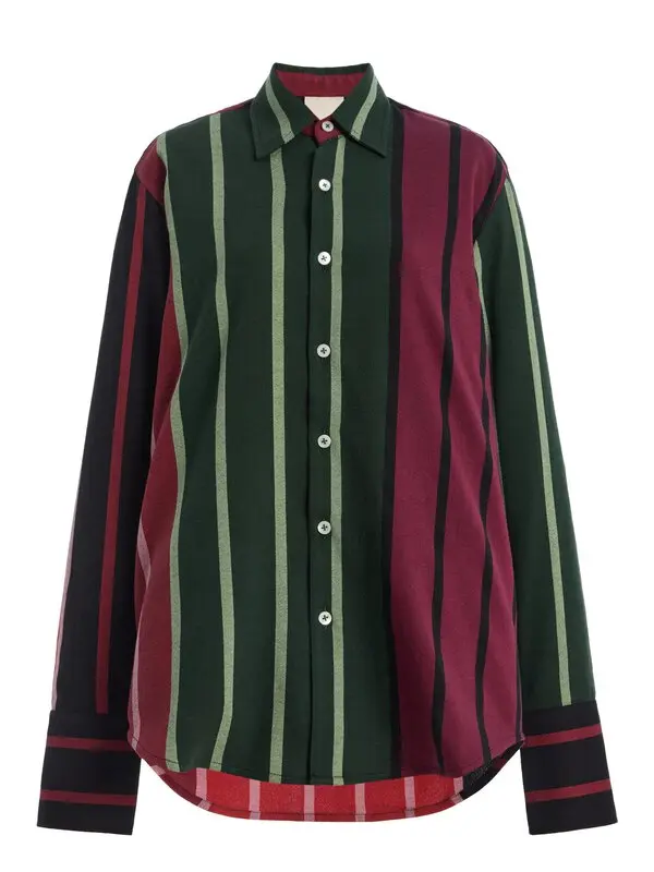 MARRAKSHI LIFE Striped Cotton Shirt - Multi