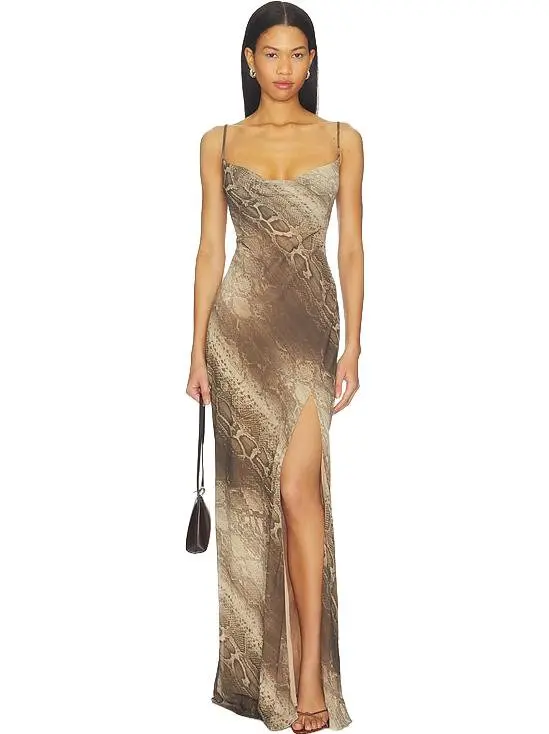 I.AM.GIA Zita Lined Dress In . Also - Brown