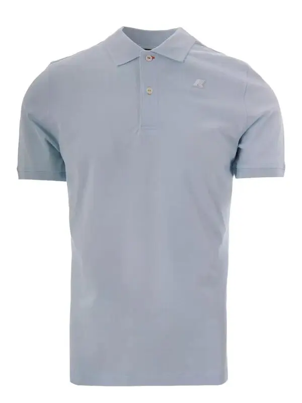 K-WAY Logo-appliqué Polo Shirt - Blue