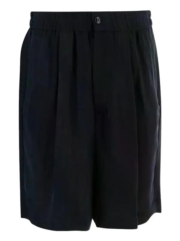 Giorgio Armani Buttoned Bermuda Shorts - Blue