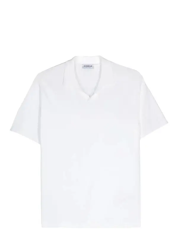 DONDUP Knitted Cotton Polo Shirt - White