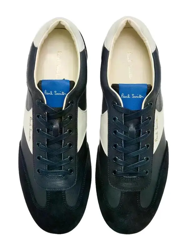 Paul Smith Suede Panelled Lace-up Sneakers - Blue