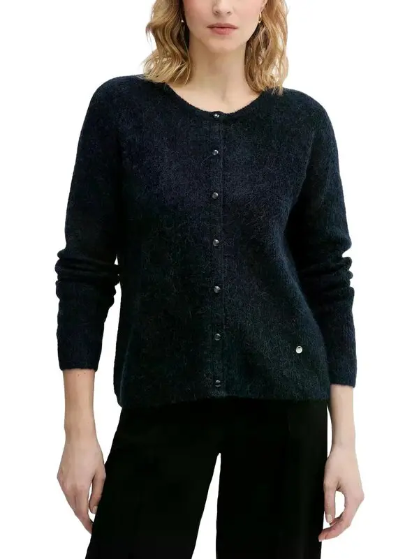 MOS MOSH Almine Buttoned Cardigan - Blue