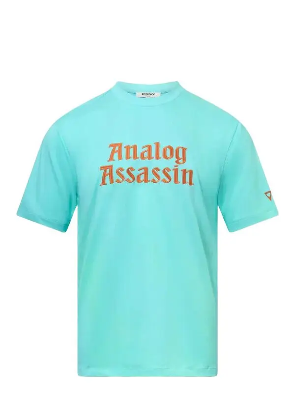 BLACKJACK Detail-appliqué T-shirt - Blue