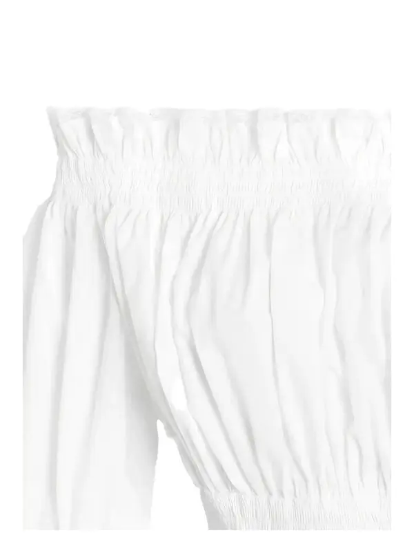 Dolce & Gabbana Off-the-shoulder Ruffled Top - White