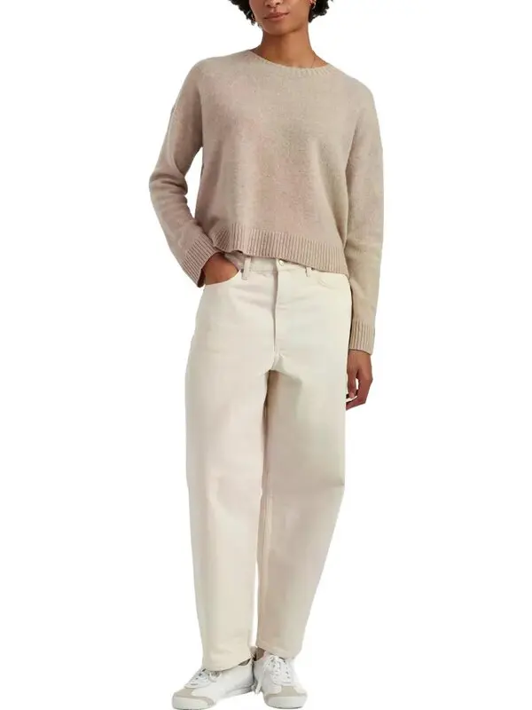 Chinti & Parker Relaxed Fit Ribbed Crew Neck Sweater - Neutrals