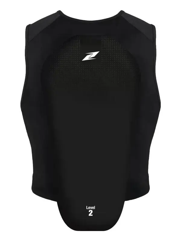 ZANDONÀ Sport Vest With Zip Fastening And Logo Detail - Black