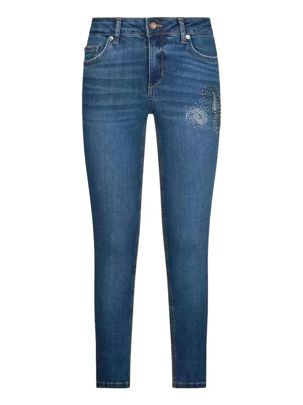 Liu Jo Rhinestone Embellished Jeans - Blue