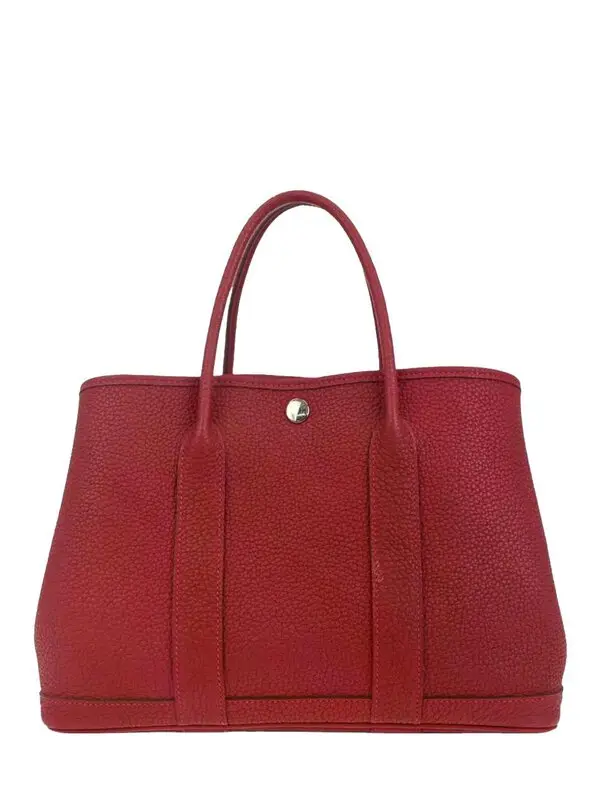 Hermès 2015 30 Tpm Garden Party Leather Tote Bag - Red