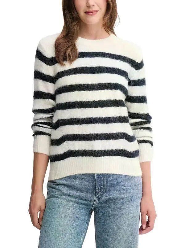 MOS MOSH Striped Knitwear With Round Neck - Neutrals