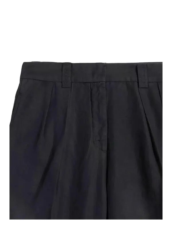 Aspesi Pleated Turn-up Shorts - Blue