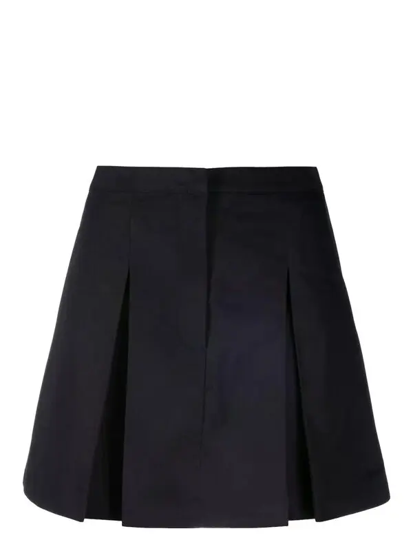 SPORTY & RICH Logo-embroidered Mini Skirt - Blue