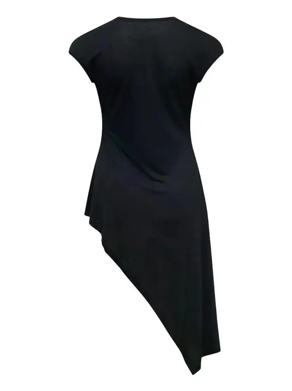 CLUB21 Erin Asymmetric Jersey Knit Top - Black