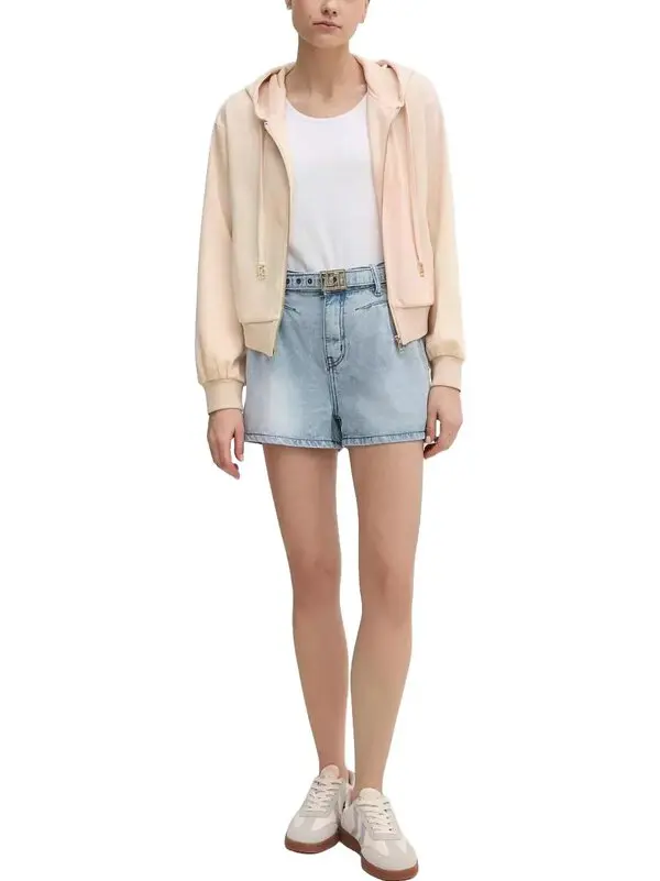 GAUDI Zip-up Hoodie With Drawstring Hood - Neutrals