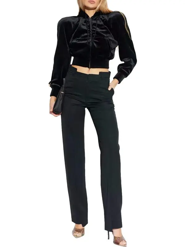 Vetements Zip-fastening Hooded Bodysuit - Black