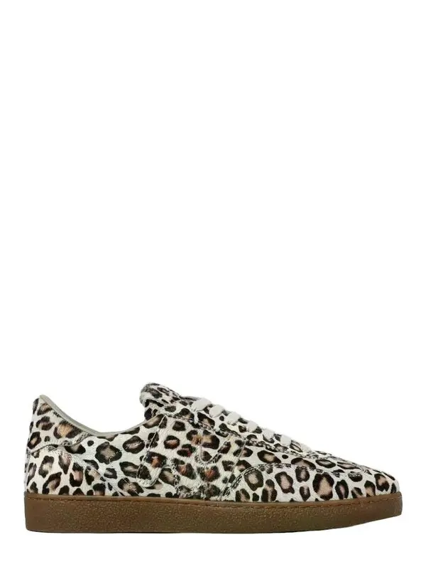 MSGM Leopard Print Lace-up Sneakers - Neutrals