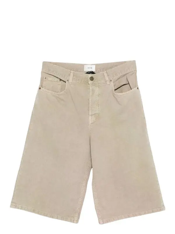 HAIKURE Button Bermuda Shorts - Neutrals
