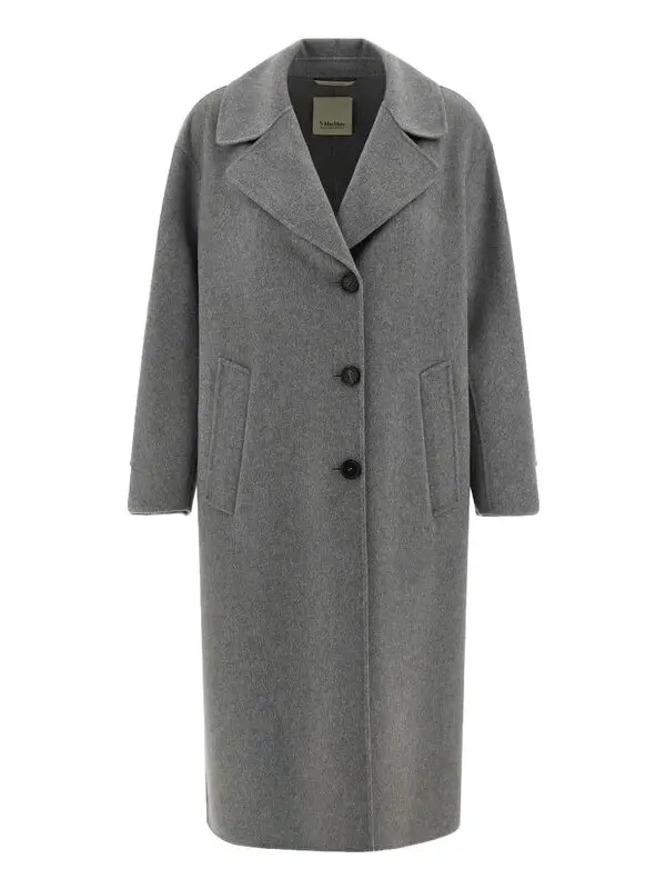 Max Mara Zoe Notched-lapel Coat - Grey