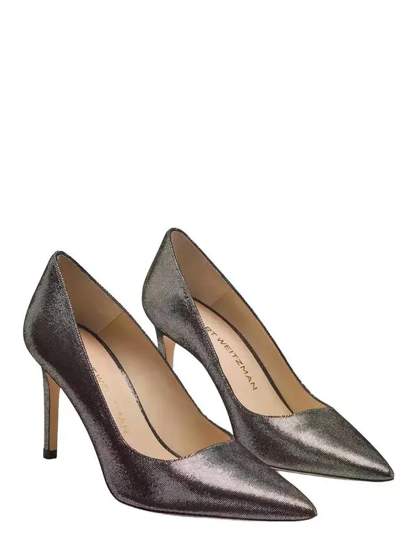 STUART WEITZMAN Power Pointed Pump - Silver