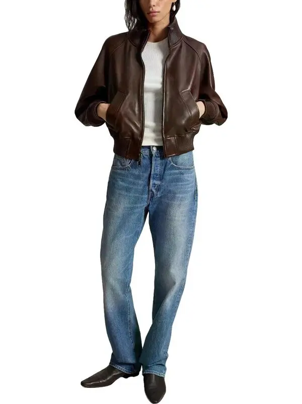 Polo Ralph Lauren Zip-up Leather Jacket - Brown