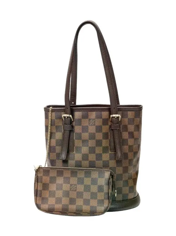 LOUIS VUITTON Monogram Marais Tote Bag - Brown