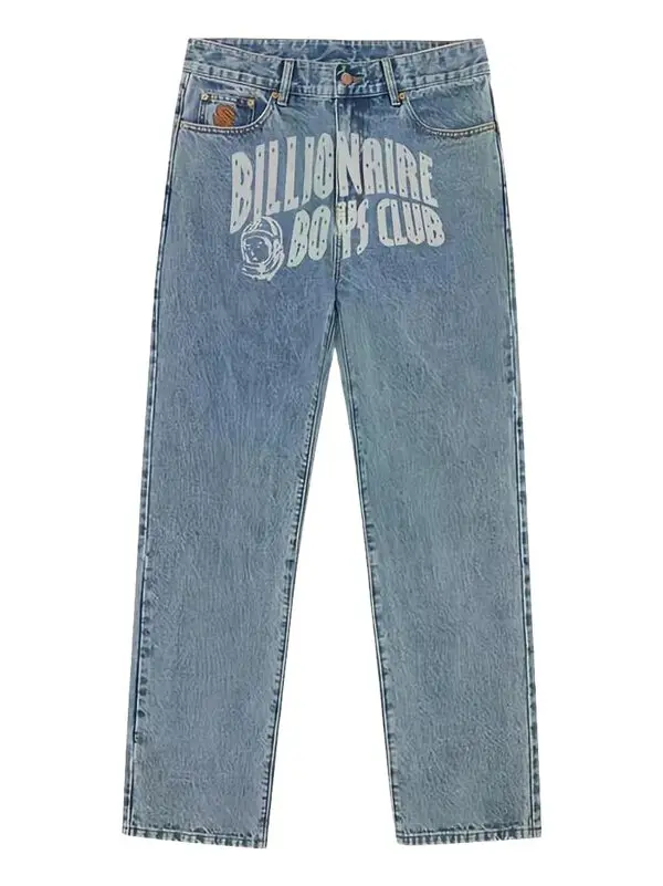 BILLIONAIRE BOYS CLUB Straight Leg Jeans With Graphic Print - Blue