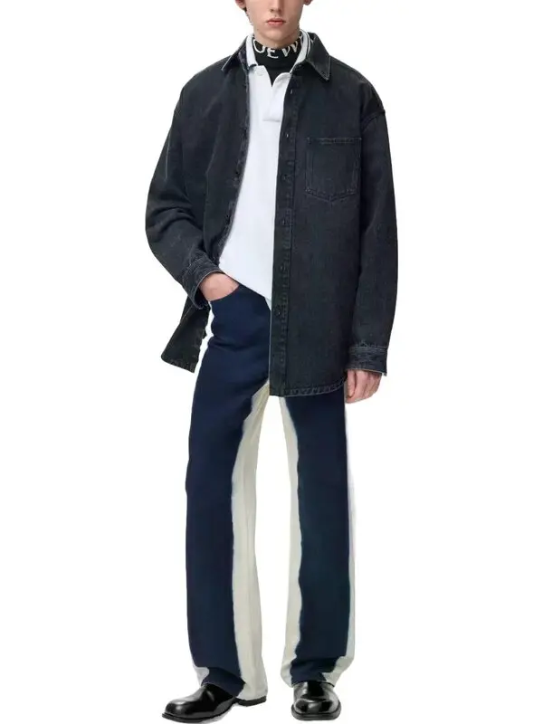 Loewe Anagram-embroidered Overshirt - Black