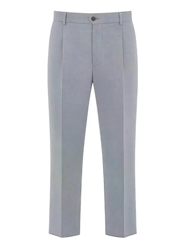 L.B.M. 1911 Pressed-crease Tailored Trousers - Grey