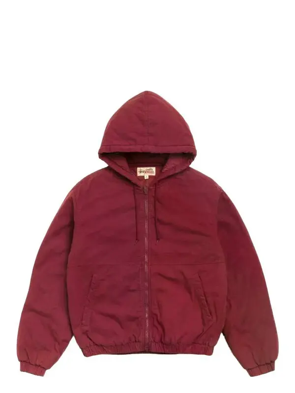StÜssy Ripstop-texture Hooded Jacket - Red