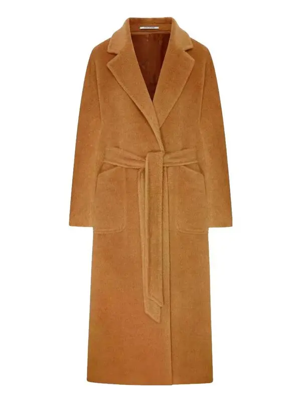 Tagliatore Belted Alpaca Coat - Neutrals