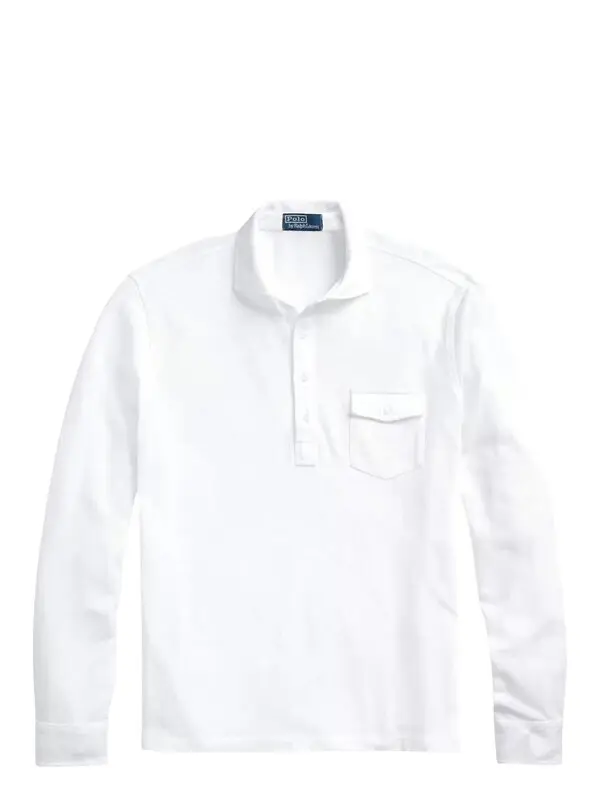 Polo Ralph Lauren Long-sleeve Cotton Polo Shirt - White