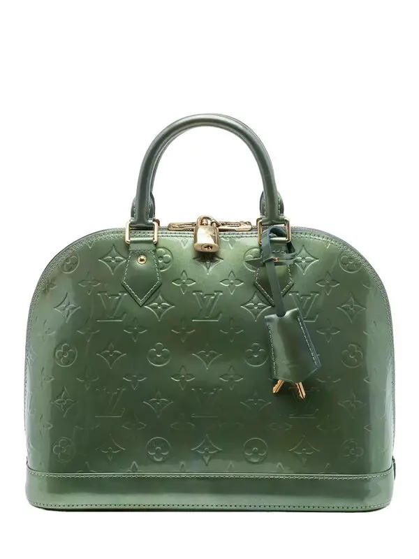 LOUIS VUITTON 2011 Monogram Vernis Alma Pm Handbag - Green