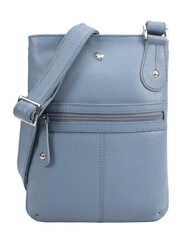 LLOYD BAKER LONDON Auli Leather Crossbody Bag - Blue